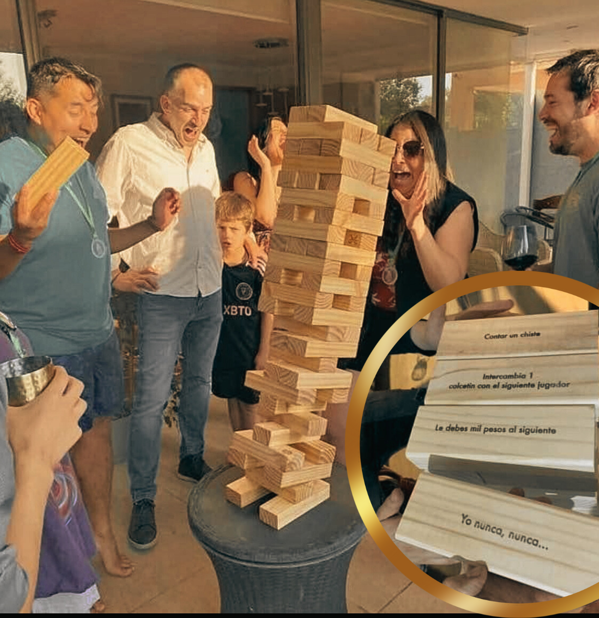 Jenga gigante XL + Caja de madera – Giantfiesta